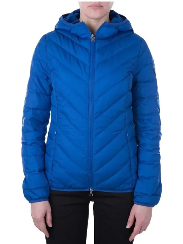 EA7 Hooded Down Jacket - Blue