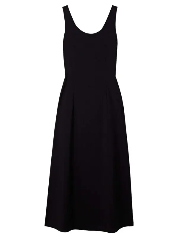 THE ROW Teza Midi Dress - Black