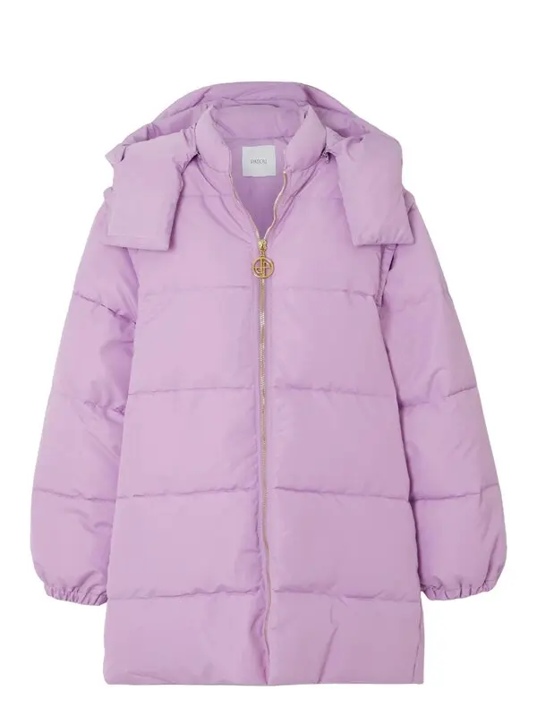 PATOU Zip-up Hooded Jacket - Purple