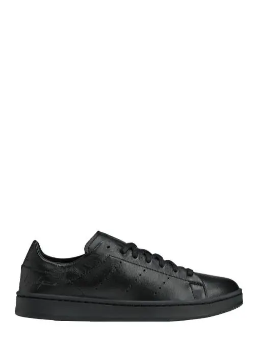 Y3 Stan Smith Lace Up Leather Sneakers - Black