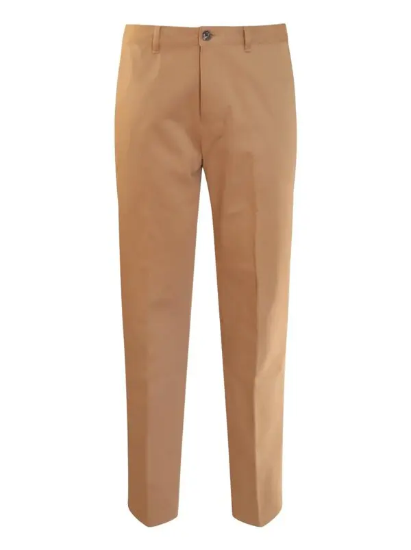 AMI Paris Straight Leg Casual Pants - Beige