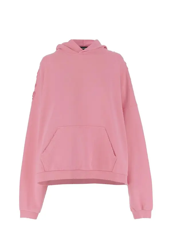 We11Done Graphic Printed Hoodie - Pink