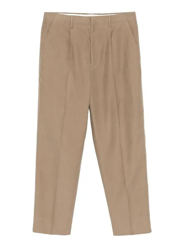 Zegna Belt-loop Casual Pants - Nude