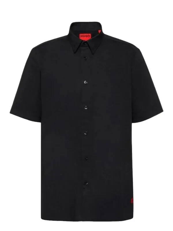 Hugo Boss Ebor Button-down Short Sleeve Shirt - Black
