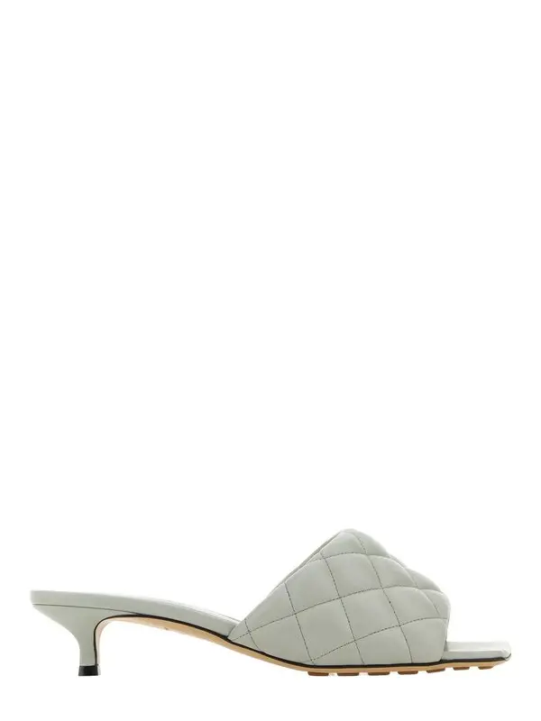 Bottega Veneta Padded Heeled Sandals - Gray