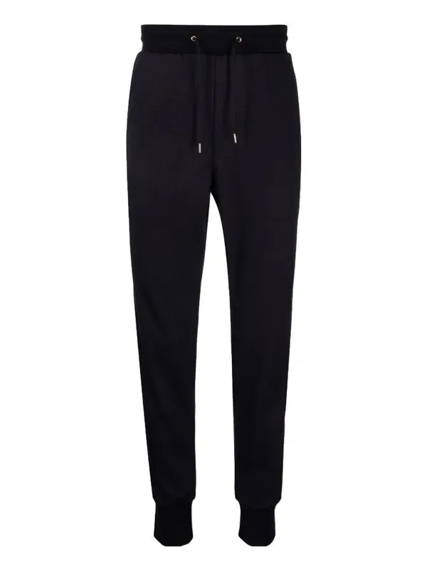 Paul Smith Stripe Detailed Drawstring Jogging Pants - Black