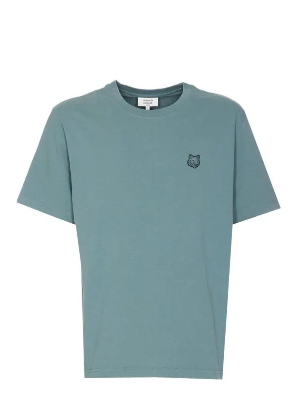 Maison Kitsuné Bold Fox Head Patch Crewneck T-shirt - Green