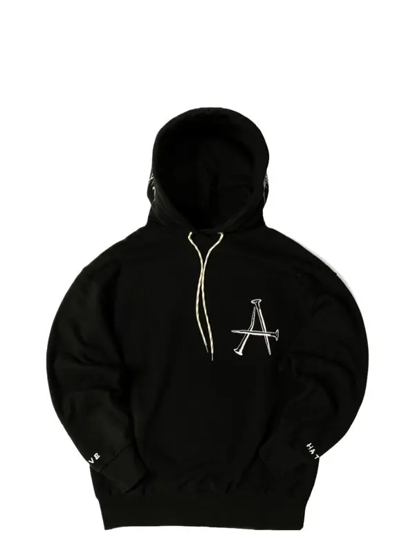 Aries Bad Friday Graphic Printed Hoodie - Black
