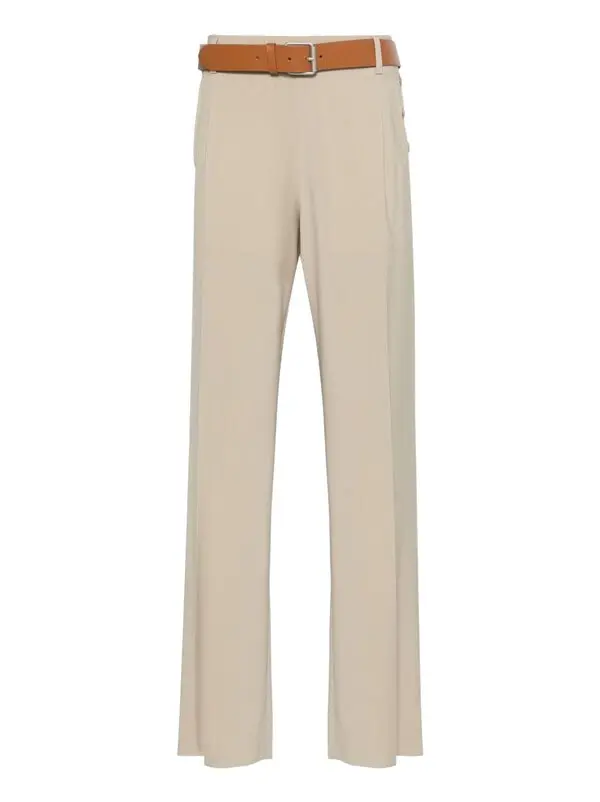 Moschino Belted Straight-leg Trousers - Nude