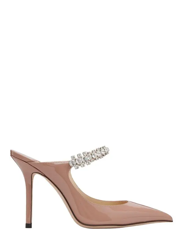 JIMMY CHOO Bing 100 Mules - Ballet Powder