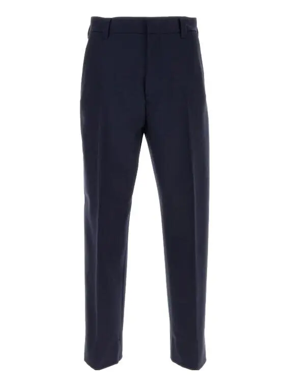 Zegna Tailored Belt Loop Pants - Navy