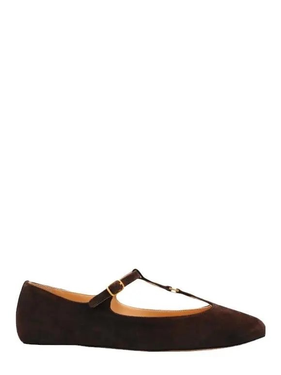 Chloé Marcie Ballet Flats With Buckle Closure - Black