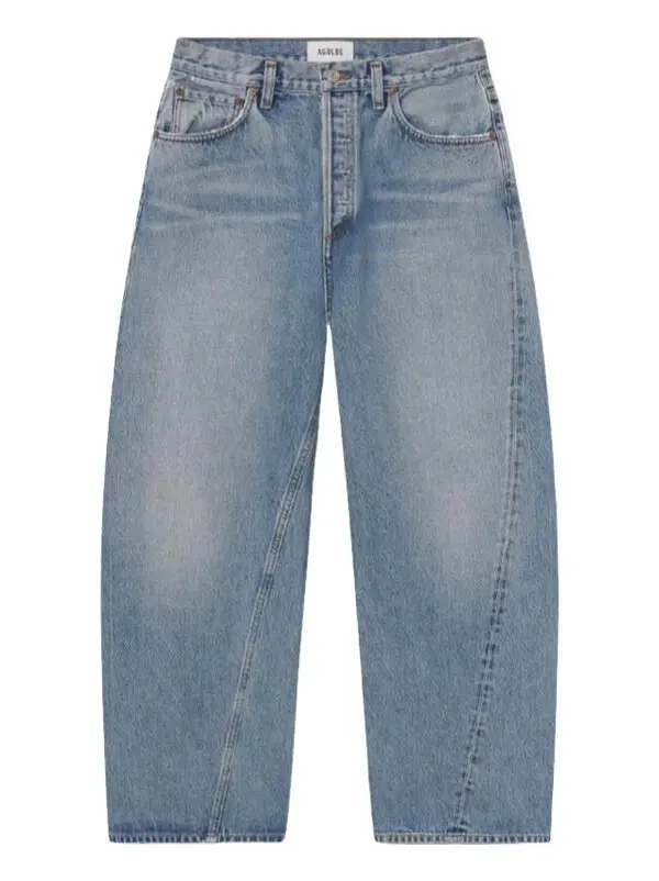 AGOLDE Twist Low Slung Baggy Jeans - Gray