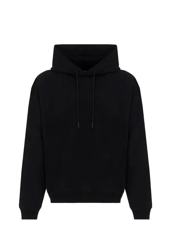 Martine Rose Logo Printed Drawstring Hoodie - Black