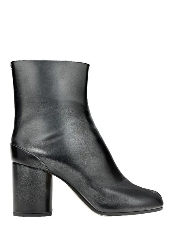 MAISON MARGIELA Tabi Ankle Boots With Cylindrical Heel - Black