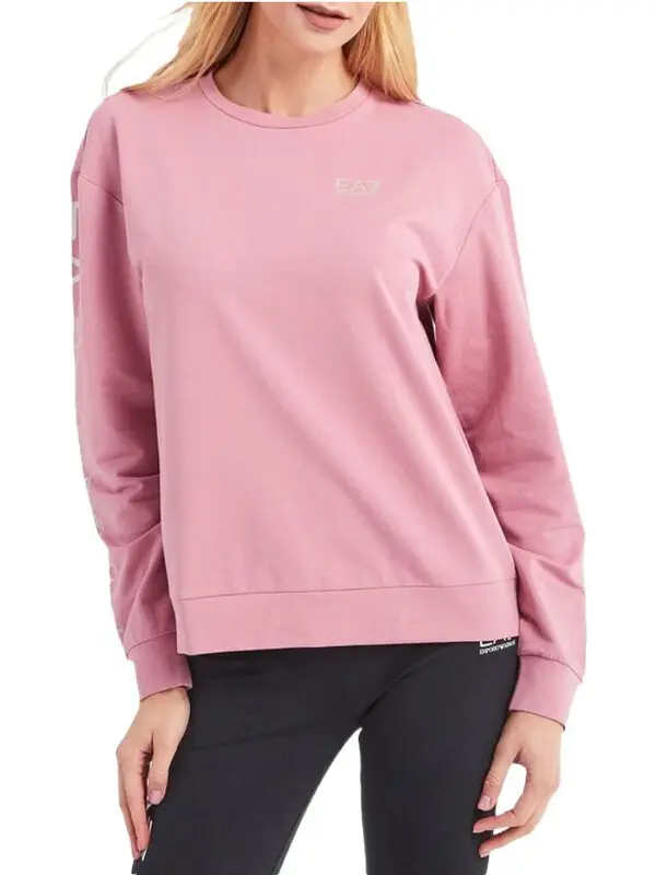 EA7 Long-sleeve Crewneck Sweater - Pink