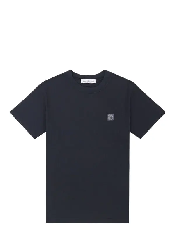 Stone Island Logo Patch Crewneck T-shirt - Blue