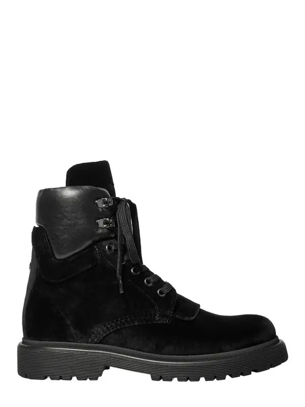 Moncler Lace-up Ankle Boots - Black