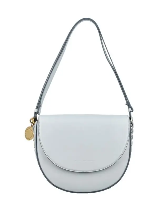 Stella McCartney Frayme Medium Flap Shoulder Bag - White