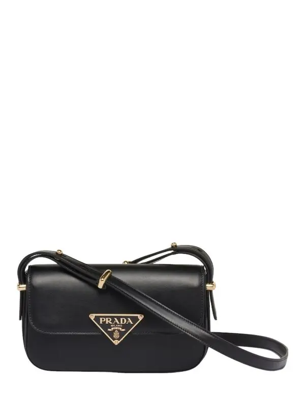 Prada Leather Shoulder Bag - Black