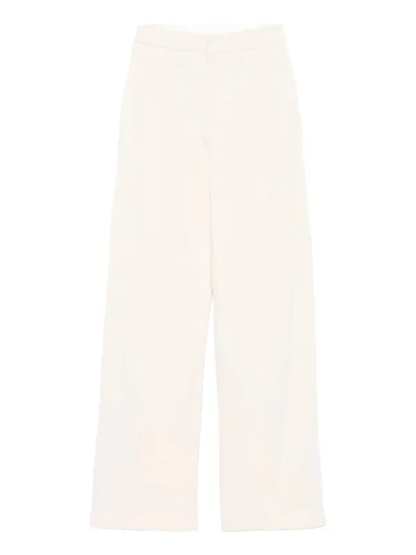 FORTE_FORTE Tailored Straight-leg Trousers - Ivory