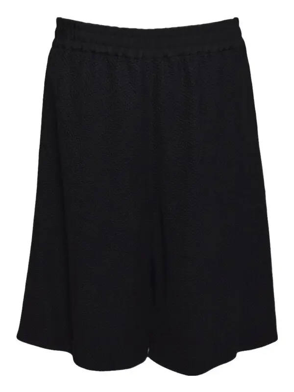JIL SANDER Honeycomb Relaxed Fit Shorts - Black
