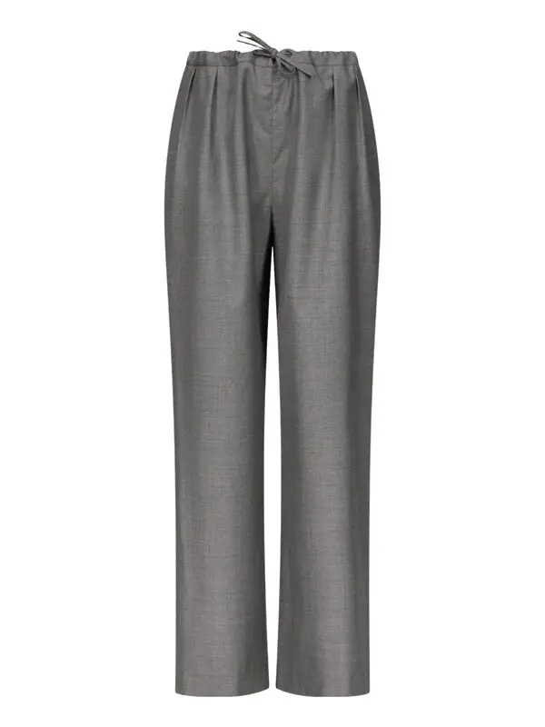 Loulou De Saison Cove Wide-leg Pants - Anthracitemelange