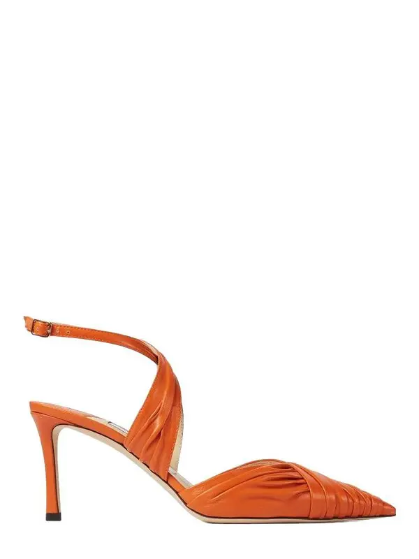 JIMMY CHOO Cusp High-heeled Sandals With Buckle Ankle Straps - Orange