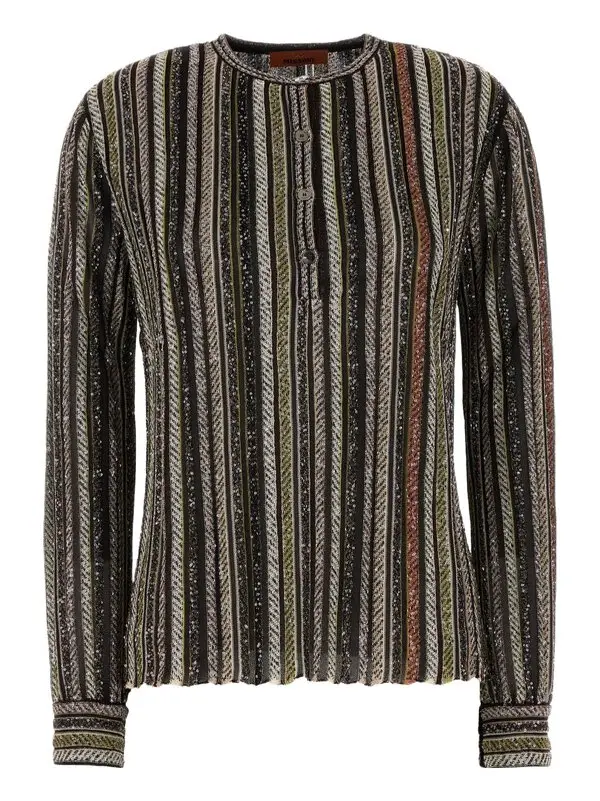 Missoni Striped Sweater - Black
