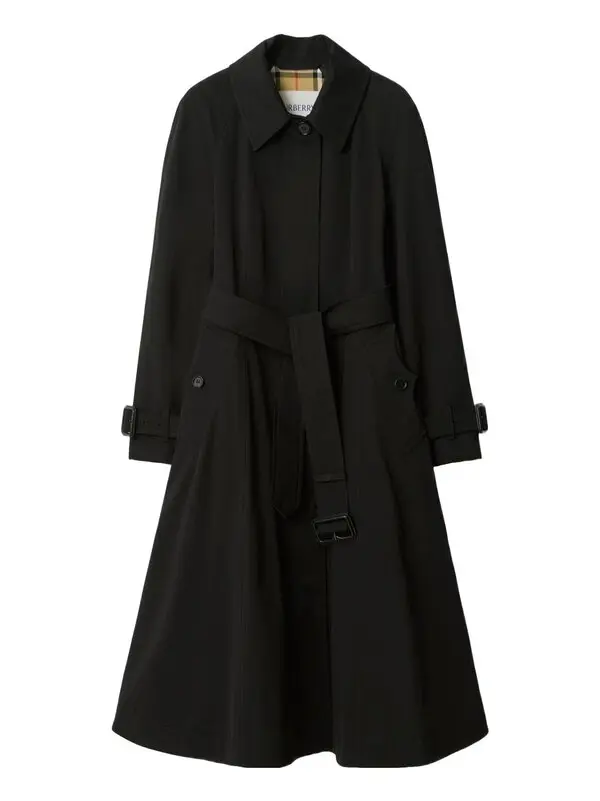 Burberry Ellingham Belted Trench Coat - Black