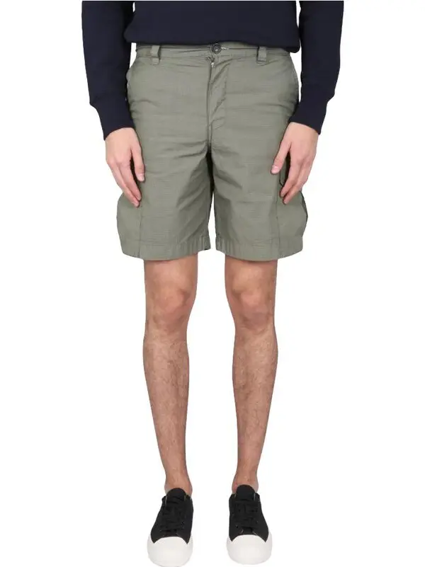 Paul Smith Straight Leg Cargo Shorts - Gray