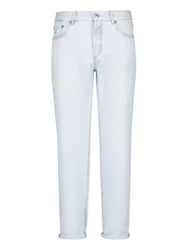 Brunello Cucinelli Light Wash Jeans - White