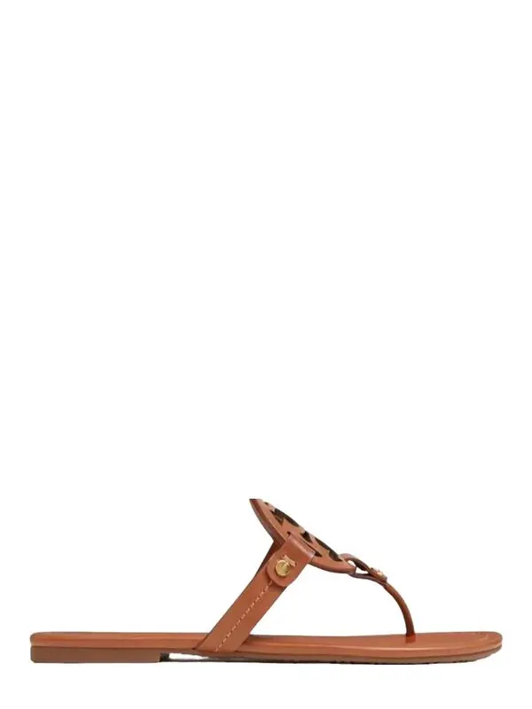 Tory Burch Logo Thong Flat Sandals - Brown