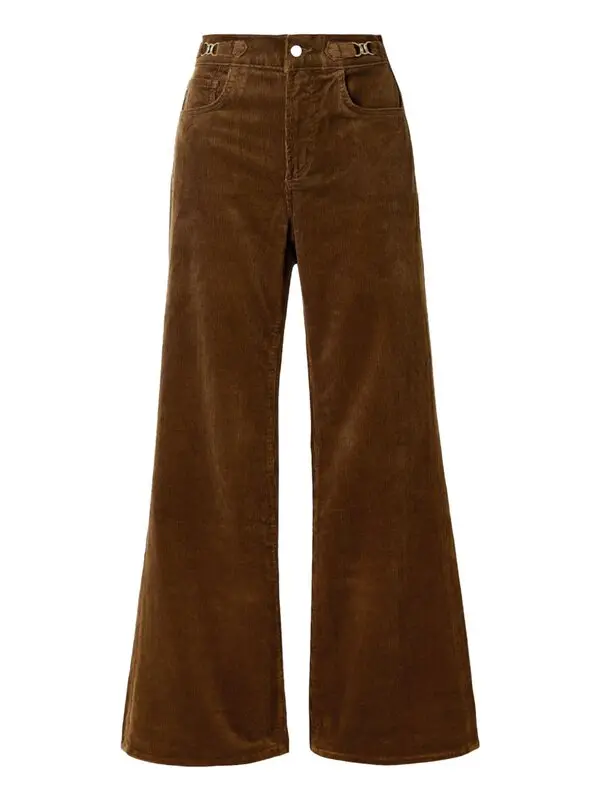 Citizens Of Humanity Kimberly Stretch-cotton Corduroy Flared Pants - Brown