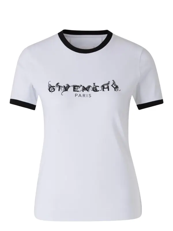 Givenchy Logo Printed Crewneck T-shirt - White