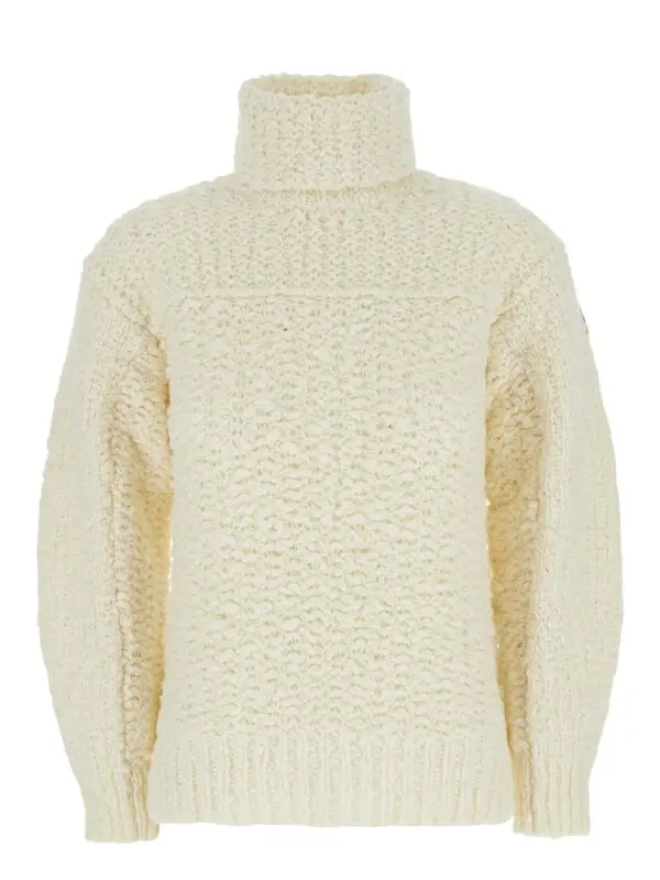 Moncler Roll-neck Knitted Jumper - White