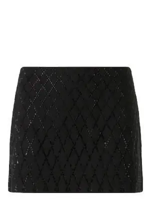 Pinko Embellished Mini Skirt - Black