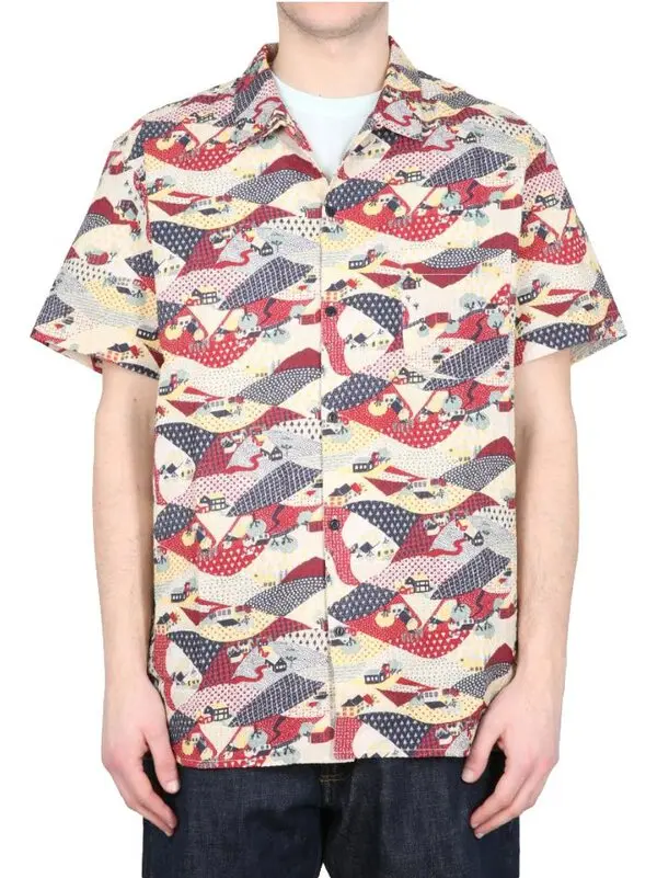 You Must Create Graphic Printed Straight Hem Shirt - Multicolor