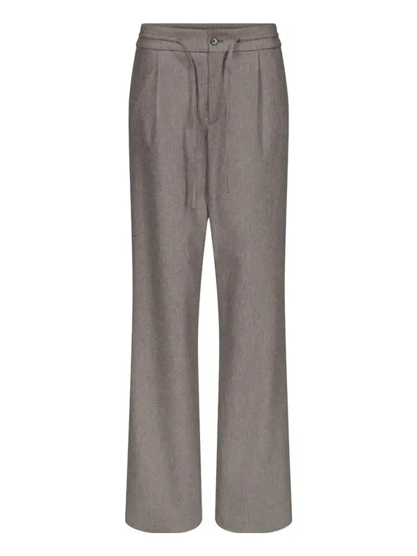 Loulou De Saison Harlem Straight-leg Pants - Taupemelange