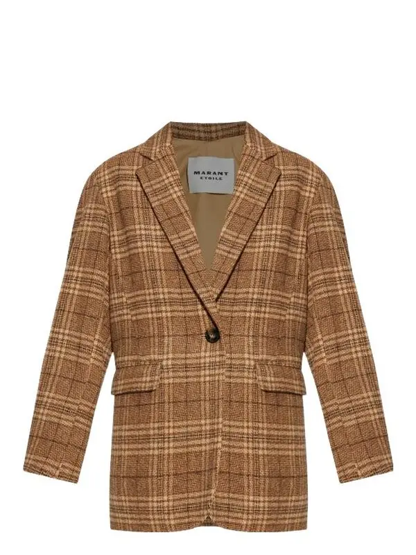 Isabel Marant Étoile Gesina Checked Blazer - Brown