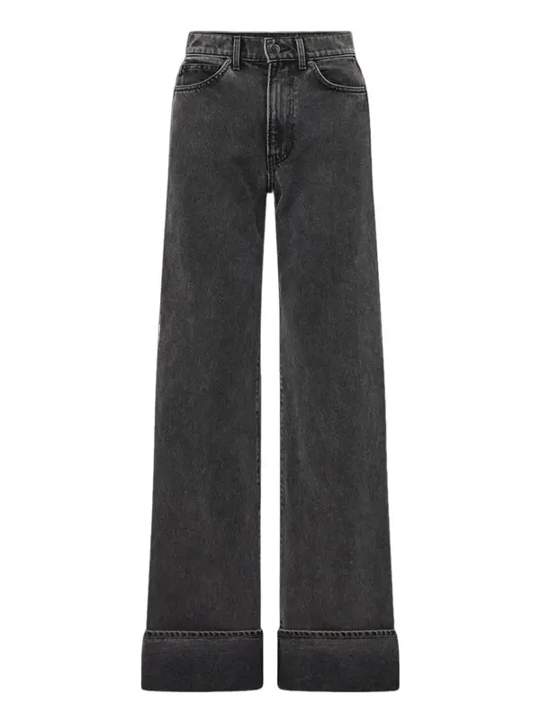 Veronica Beard High-rise Wide-leg Jeans - Black