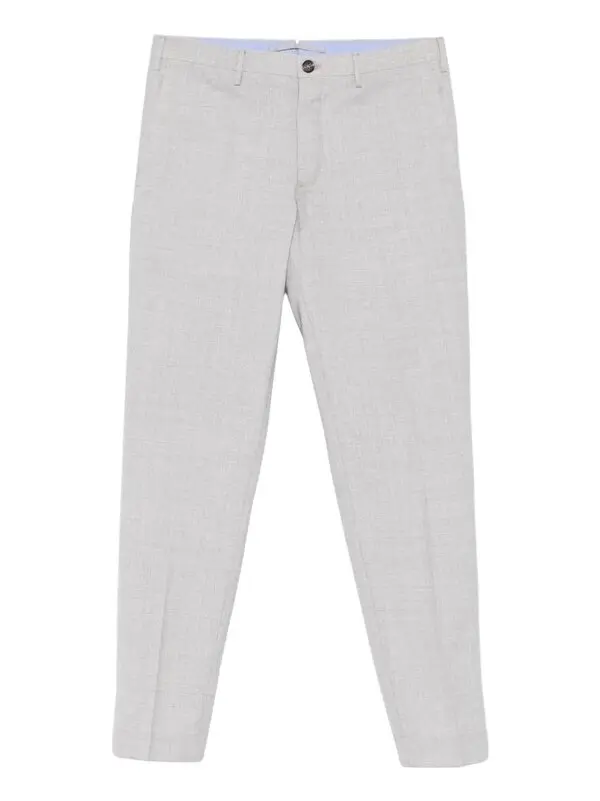 Incotex Mélange Effect Tailored Trousers - White