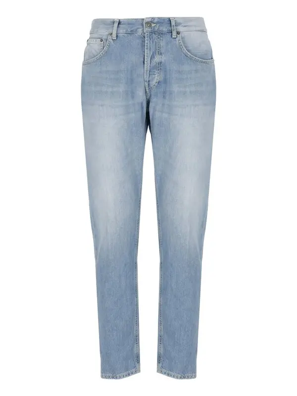 DONDUP Carrot Leg Jeans With Belt Loops - Blue