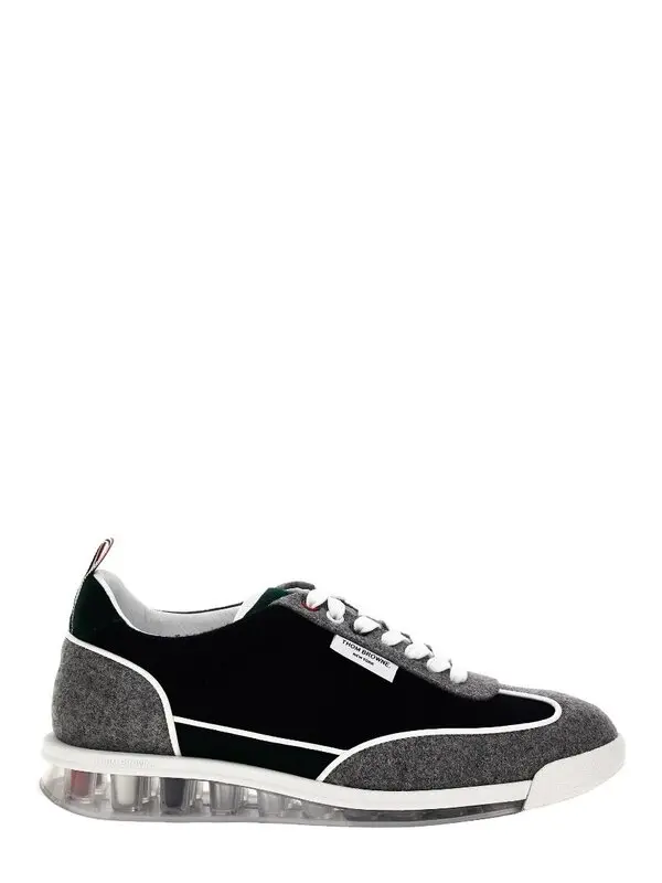 Thom Browne Tech Runner Lace-up Sneakers - Black
