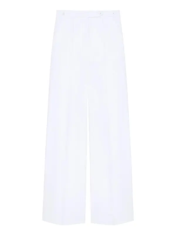 Givenchy 4g Embroidered Pleated Pants - White