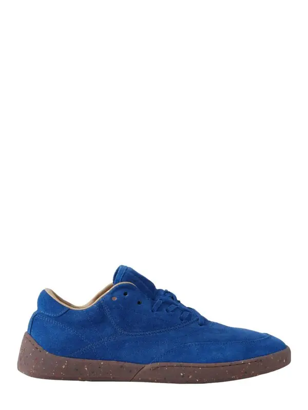 Gabriela Hearst Round Toe Lace-up Low-top Sneakers - Royal Blue