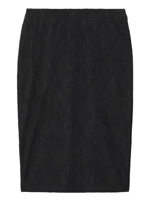 Stella McCartney Lace Midi Skirt - Black