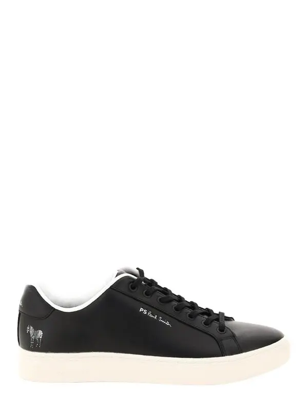 Paul Smith Ps Logo Print Lace-up Sneakers - Black