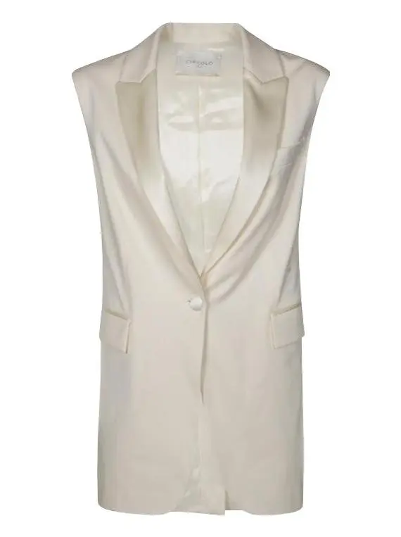 CIRCOLO 1901 Single Breasted Waistcoat - Nude
