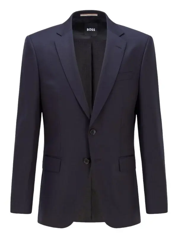 Hugo Boss Slim Fit Virgin Wool Blazer - Black